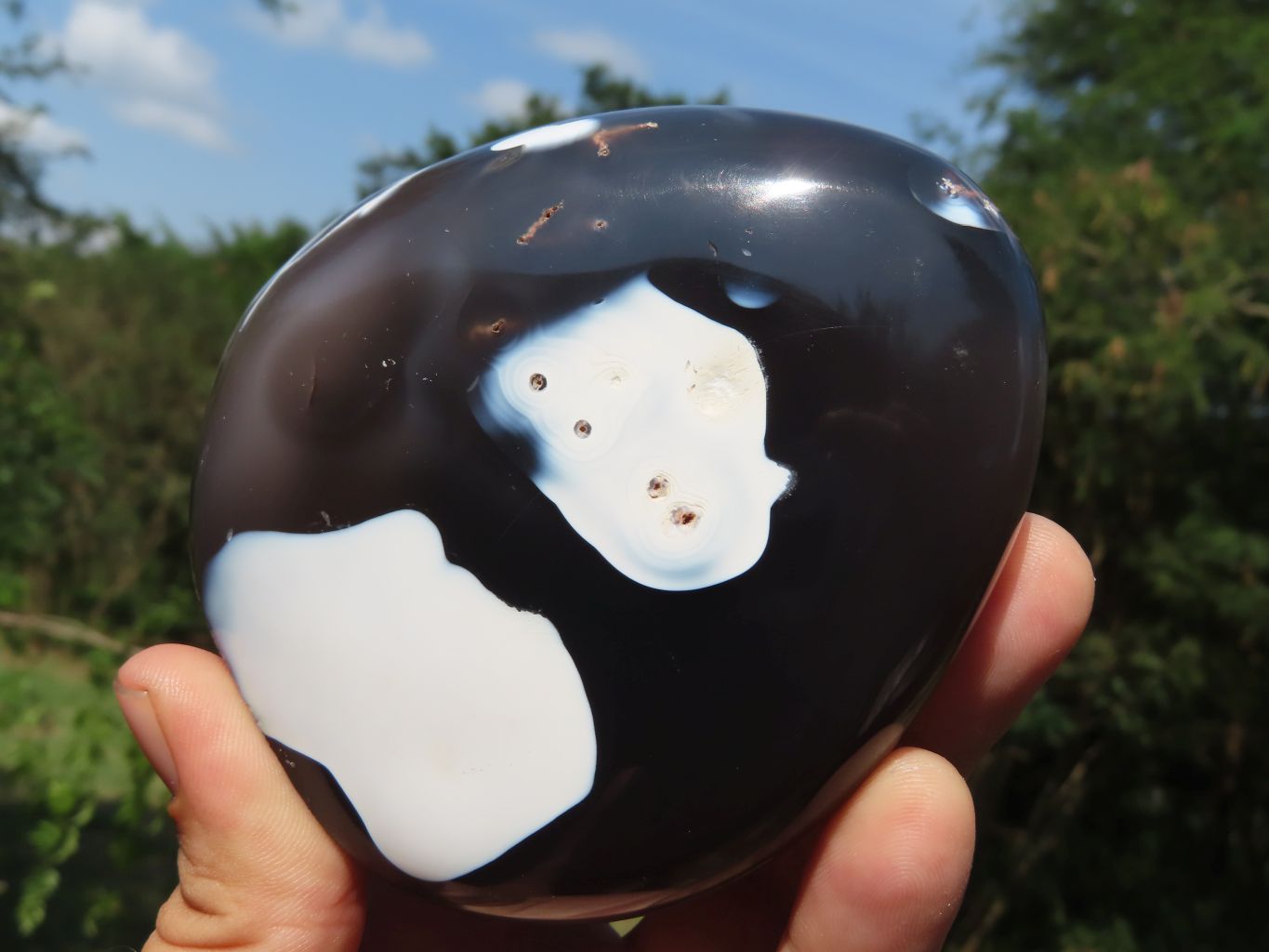 SNOW - ORCA AGATE – Toprock Gemstones and Minerals