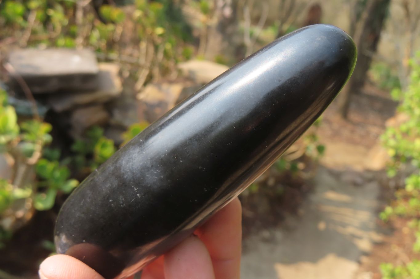 Polished Black Basalt Massage Wands x 12 From Madagascar – Toprock ...