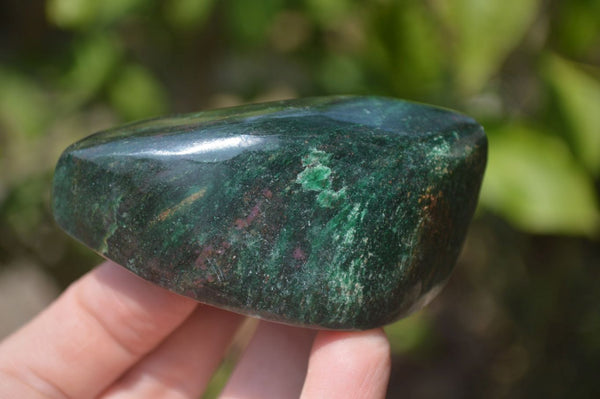 Polished Ruby Corundum In Chrome Verdite Standing Free Forms x 6 From ...