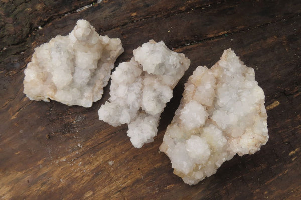 Natural Drusy Quartz Coated Calcite Pseudomorph Specimens x 6 From ...