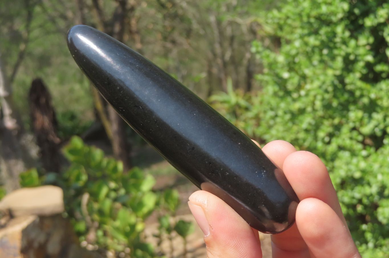 Polished Black Basalt Massage Wands x 12 From Madagascar – Toprock ...