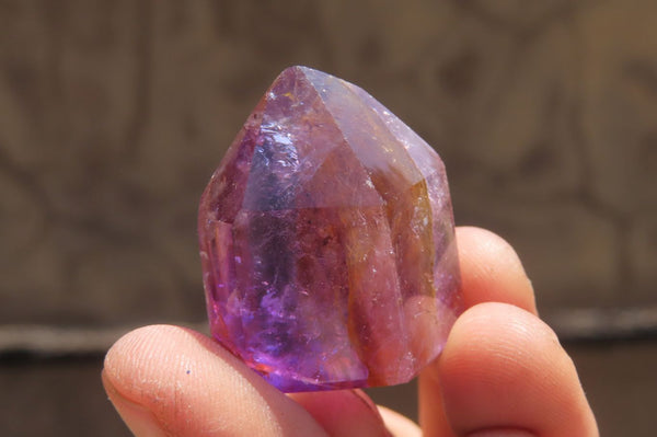 Polished Smokey Amethyst Window Quartz Crystals x 24 From Ankazobe ...