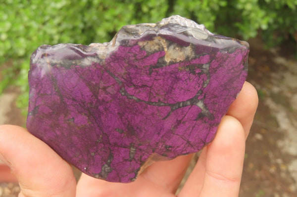 Polished Rare Metallic Purpurite Slices x 4 From Erongo, Namibia ...