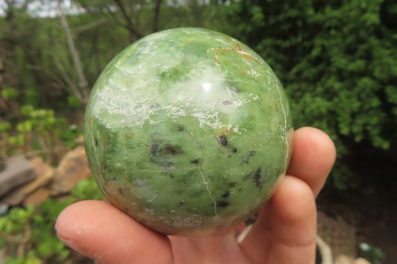 Polished Chrysoprase Spheres x 4 From Madagascar – Toprock Gemstones ...
