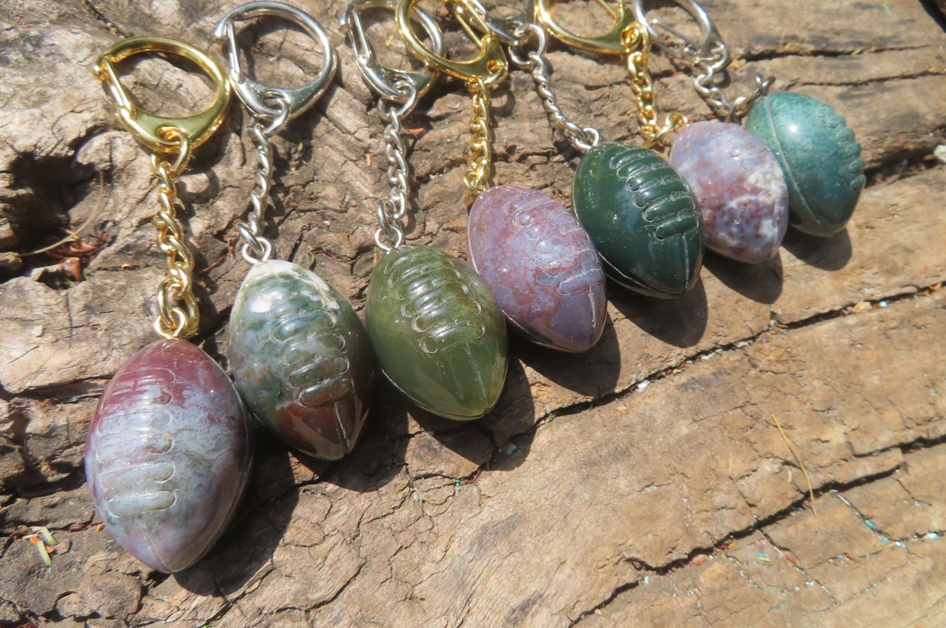 Hand Made Fancy Jasper Keyrings - Sold Per Item - From Madagascar ...