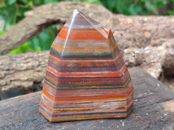 Polished Banded Tiger Iron Jasper Points x 3 From Northern Cape, South ...