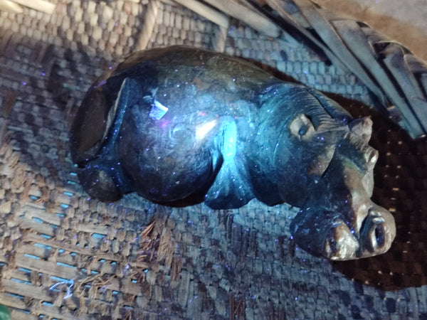 Hand Made Ruby Corundum In Chrome Verdite Carvings x 3 From Zimbabwe ...