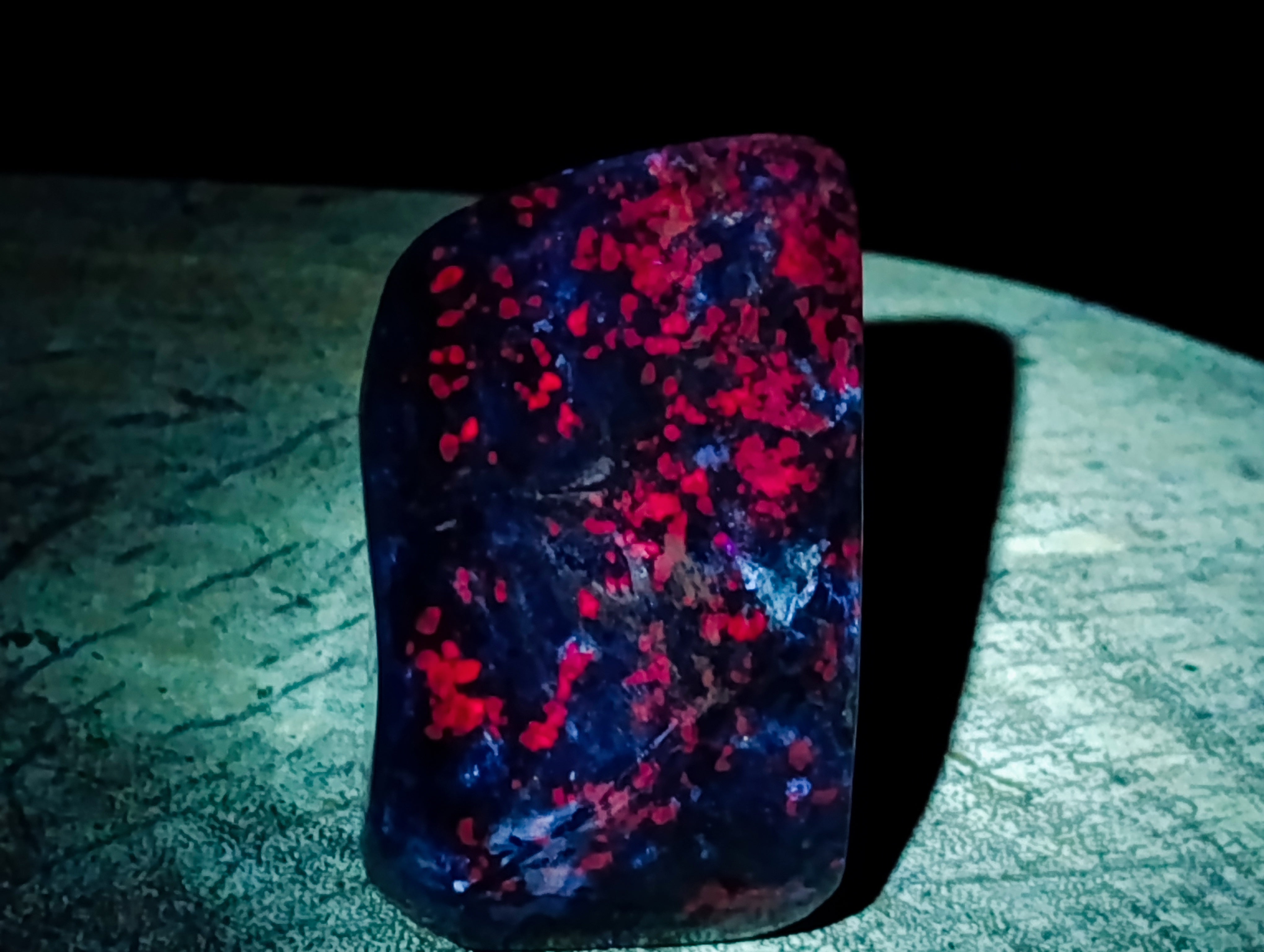 Polished Ruby Corundum In Chrome Verdite Standing Free Forms x 3 From ...