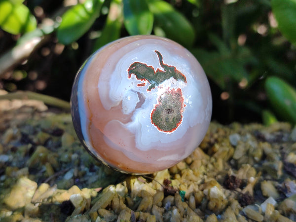 Polished Red Sashe River Agate Sphere's x 4 From Zimbabwe | Toprock ...