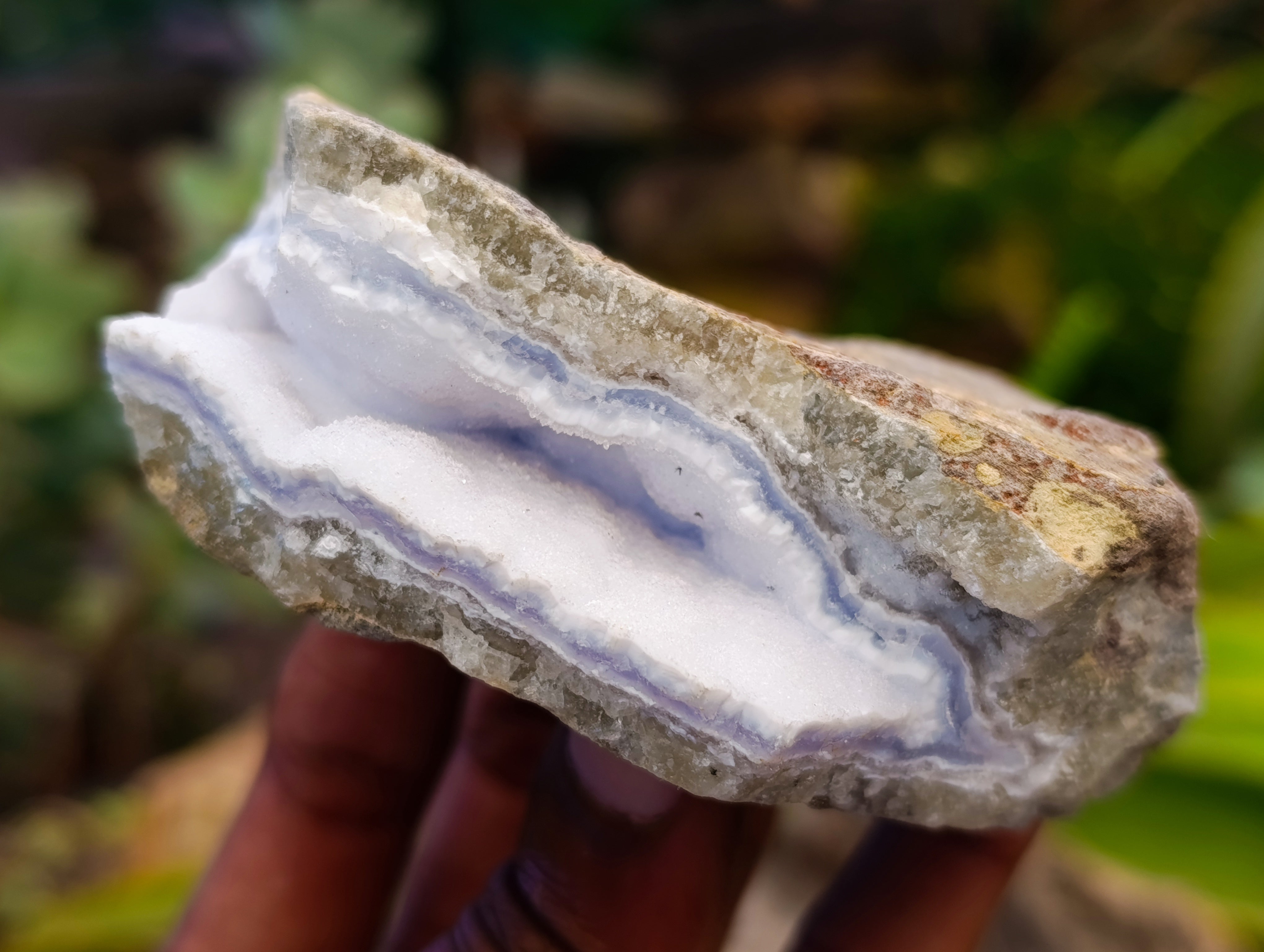 Natural Blue Lace Agate Geodes x 12 From Nsanje, Malawi – Toprock ...