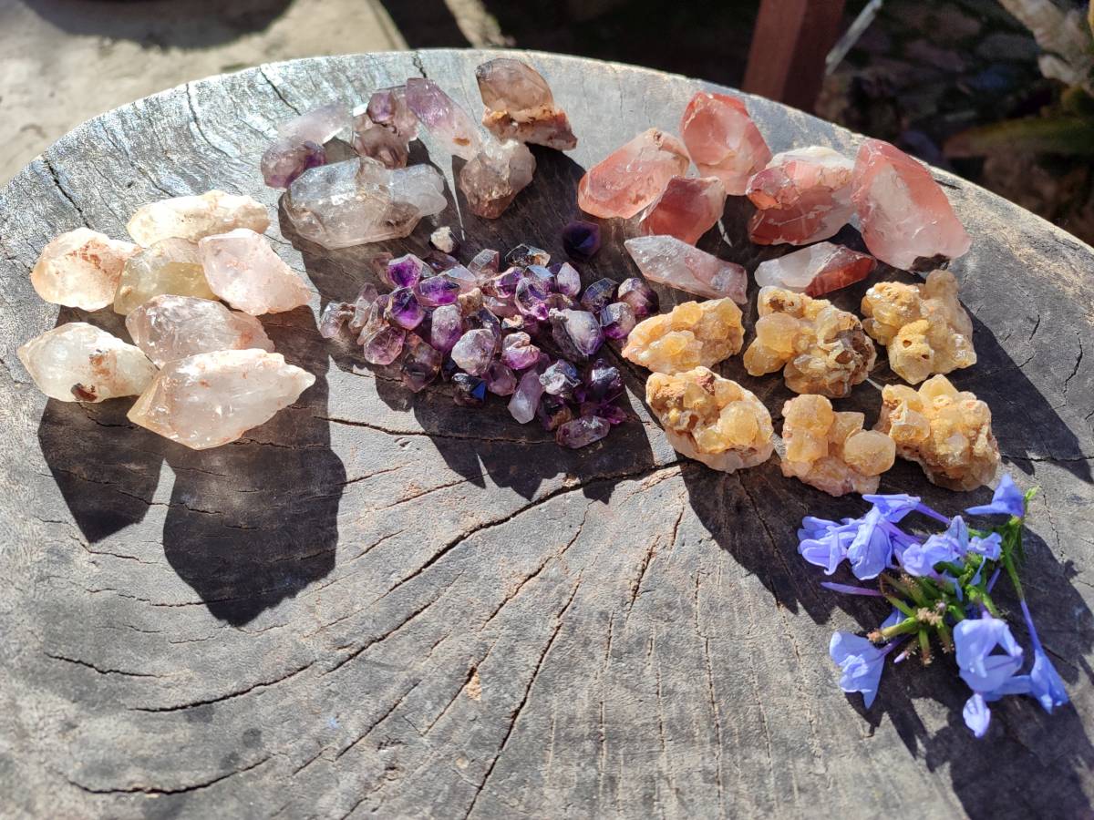 Natural Mixed African Crystals and Clusters x 2.86 Kg Lot From Souther ...