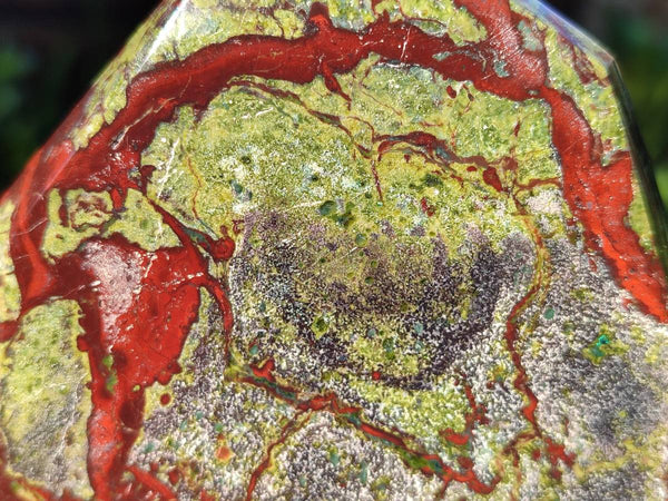 Polished Bastite Dragons Blood Stone Points x 3 From Tshipise, South ...