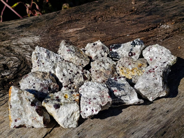 Natural Red Pyrope Garnet Crystals in Quartz Feldspar Matrix x 14 From ...
