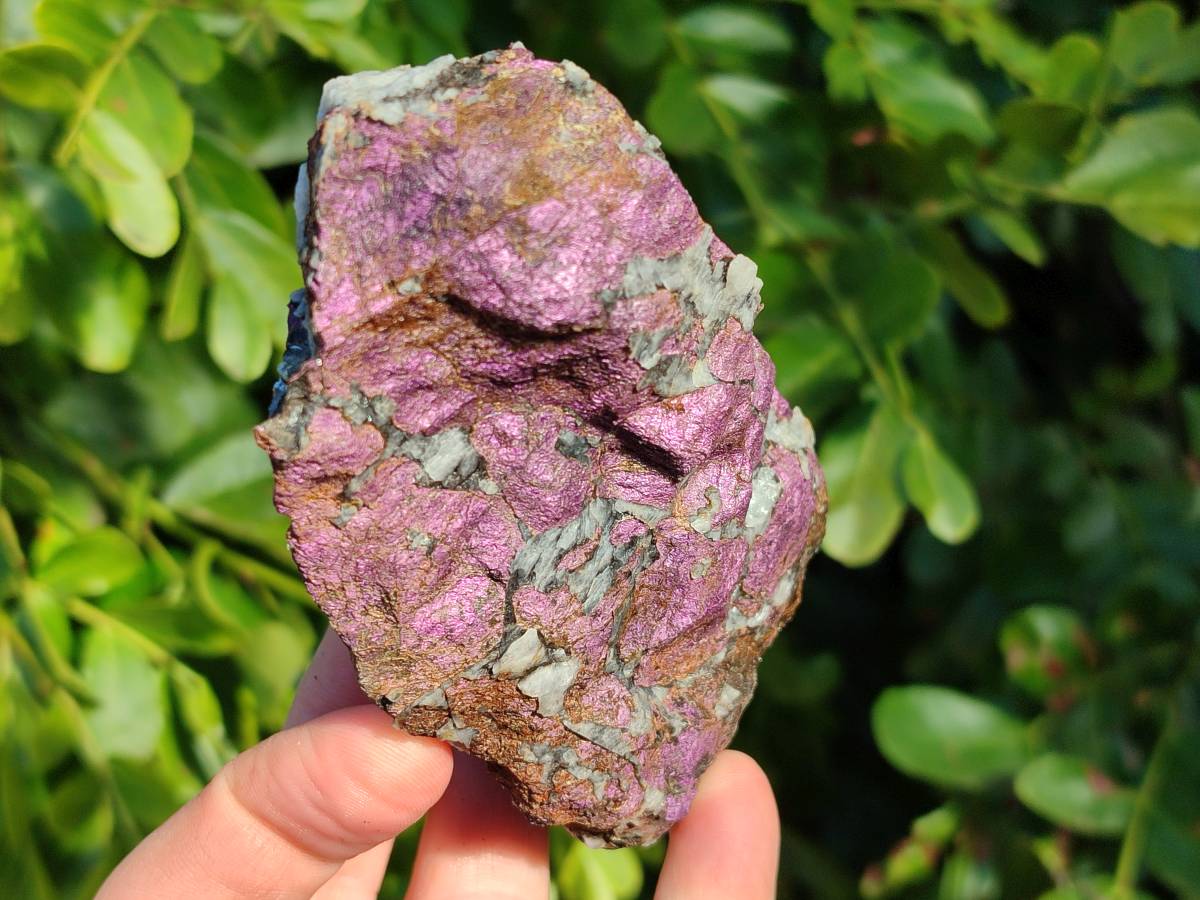 Natural Metallic Purpurite Cobbed Specimens x 4 From Erongo, Namibia ...