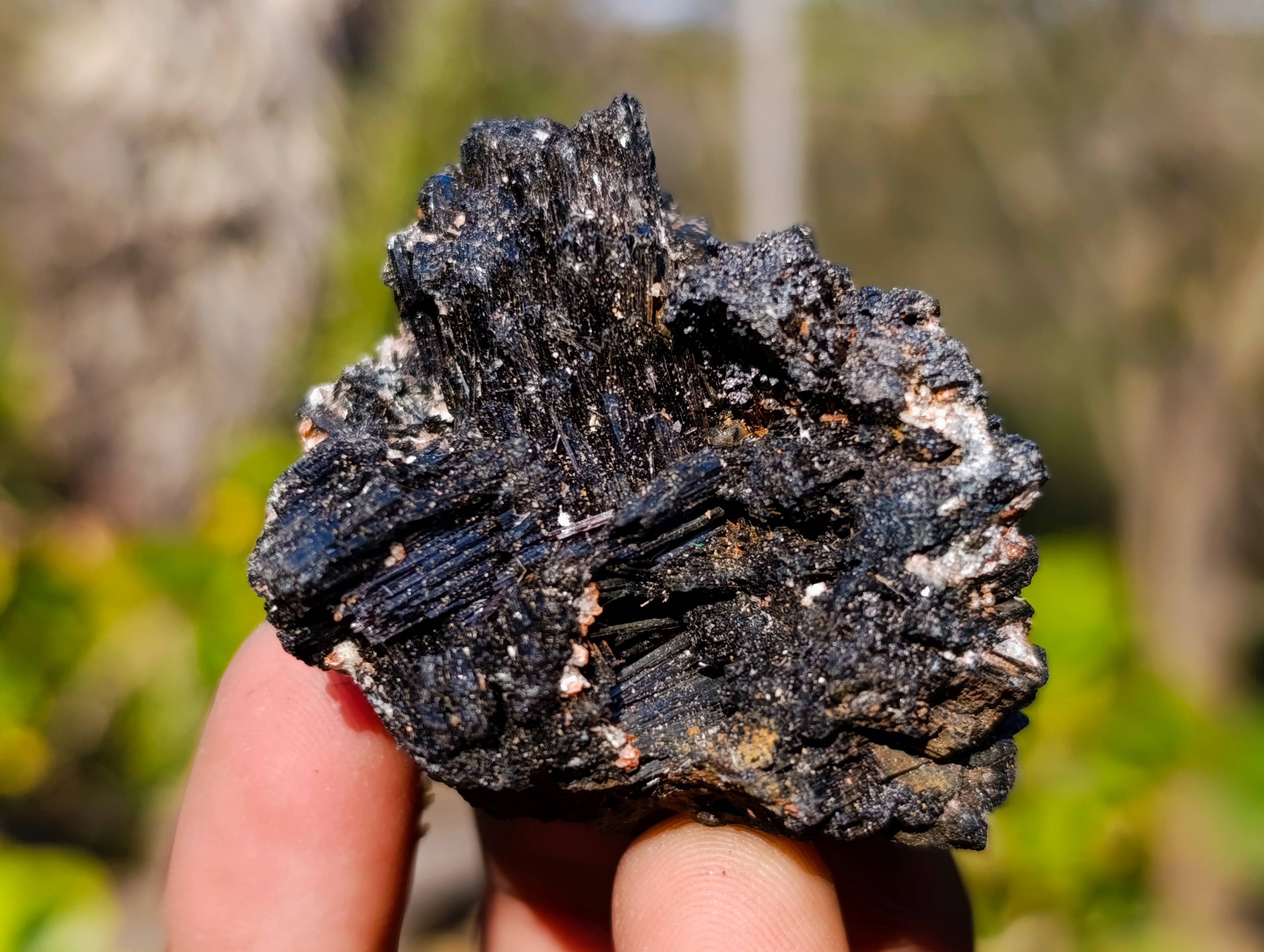 Natural Schorl Black Tourmaline Specimens x 16 From Erongo, Namibia ...