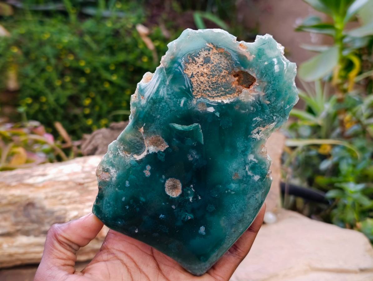 Polished On One Side Mtorolite Plates x 3 From Mutorashanga, Zimbabwe ...