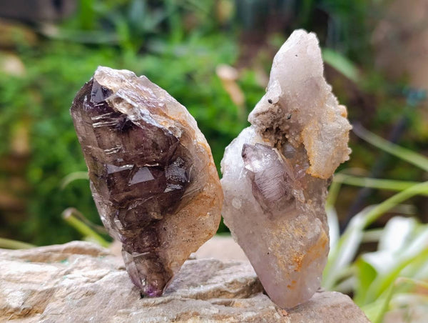 Natural Window Amethyst Crystals x 12 From Chiredzi, Zimbabwe | Toprock ...