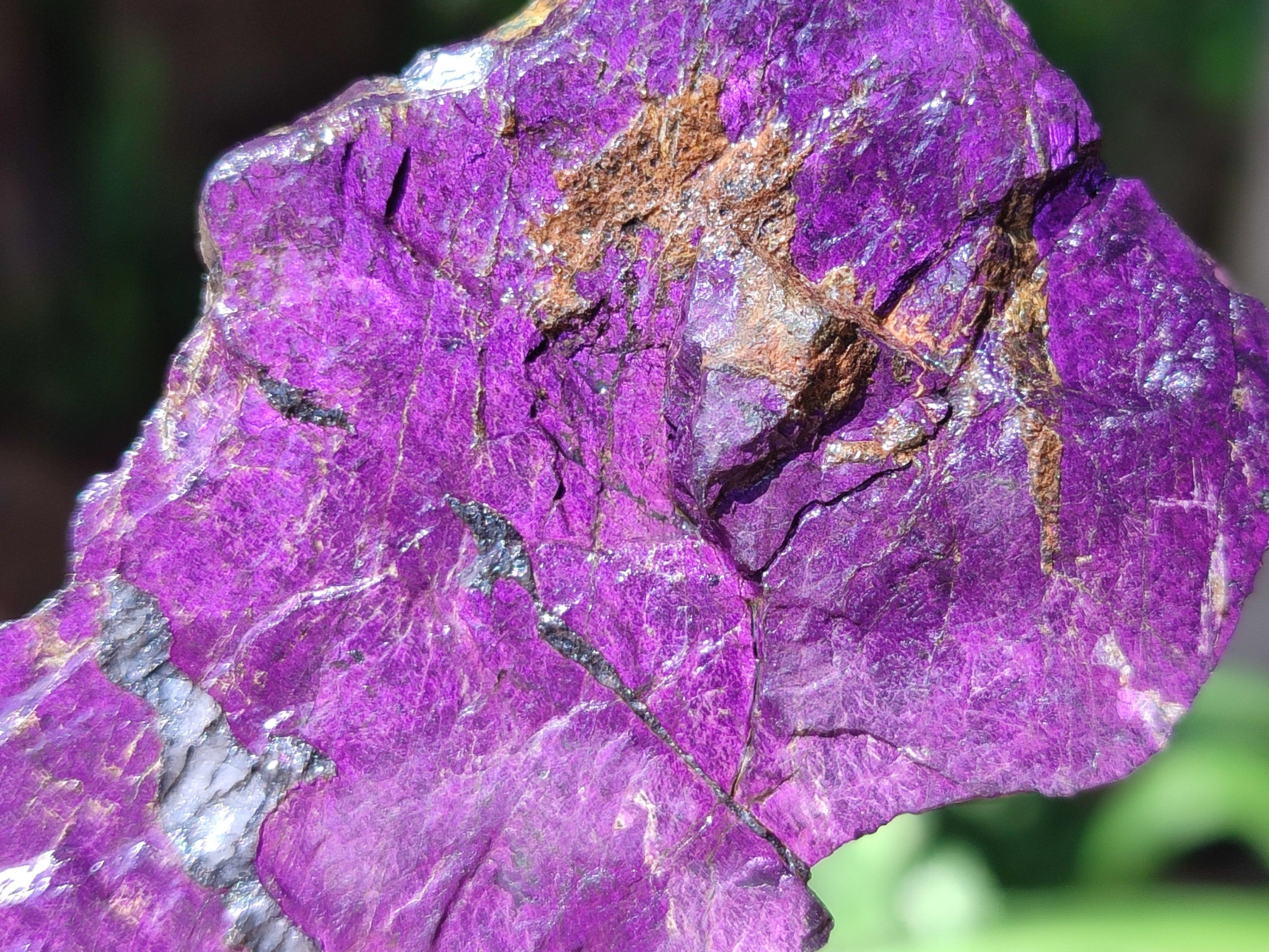 Natural Metallic Purpurite Specimens x 12 From Erongo, Namibia