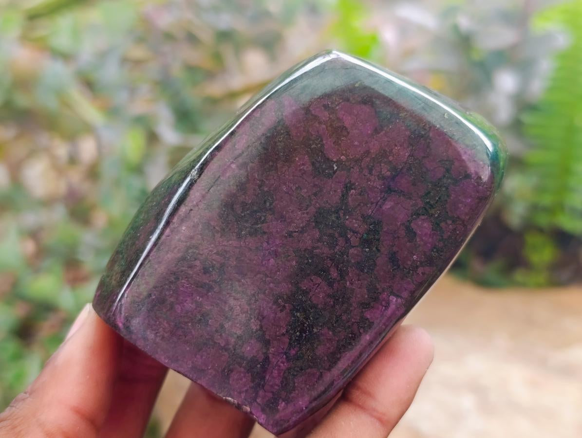 Polished Verdite Standing Free Forms x 3 From Zimbabwe – Toprock ...