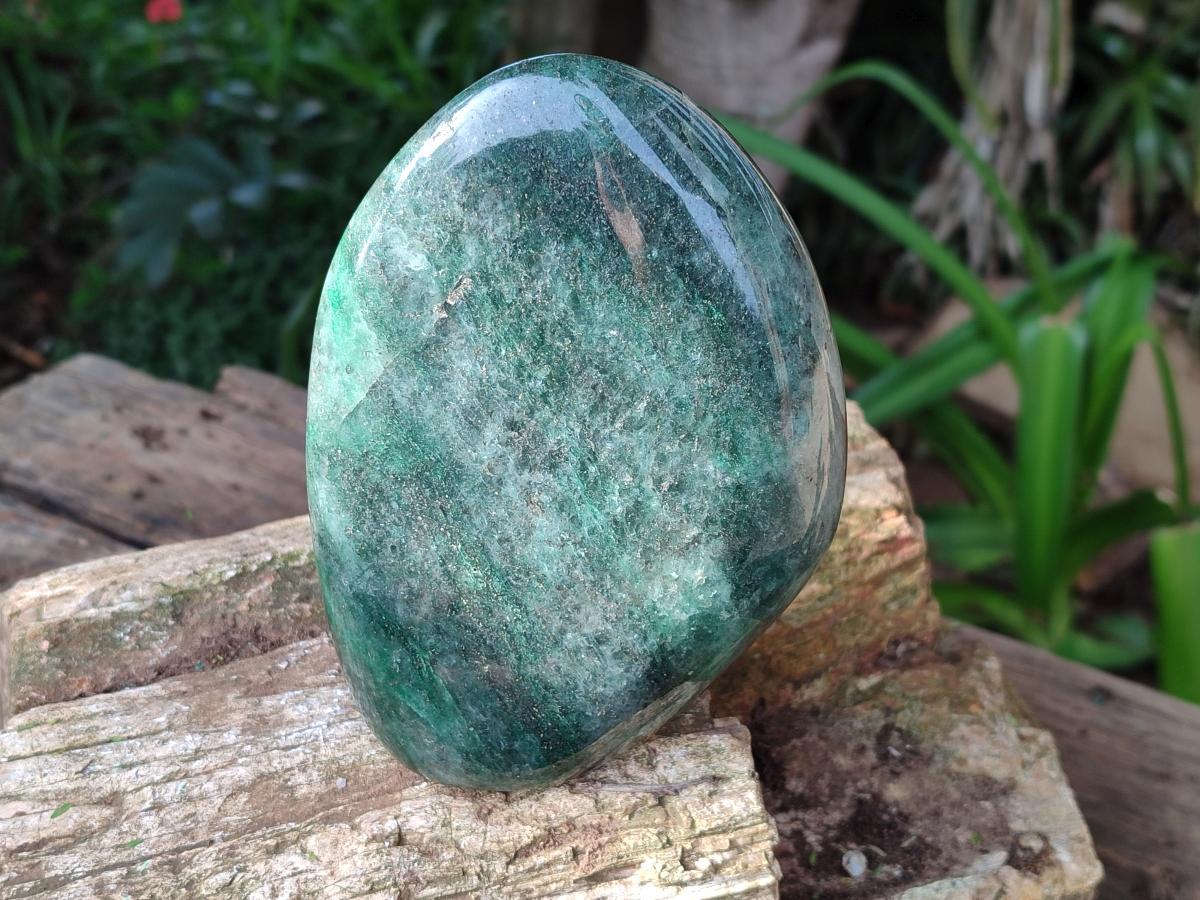 Polished Fuchsite Quartz Standing Free Forms x 2 From Andakatany, Mada ...