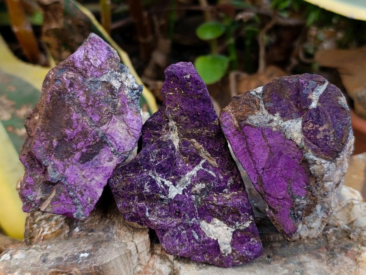Natural Metallic Cobbed Purpurite Specimens x 10 From Erongo, Namibia ...