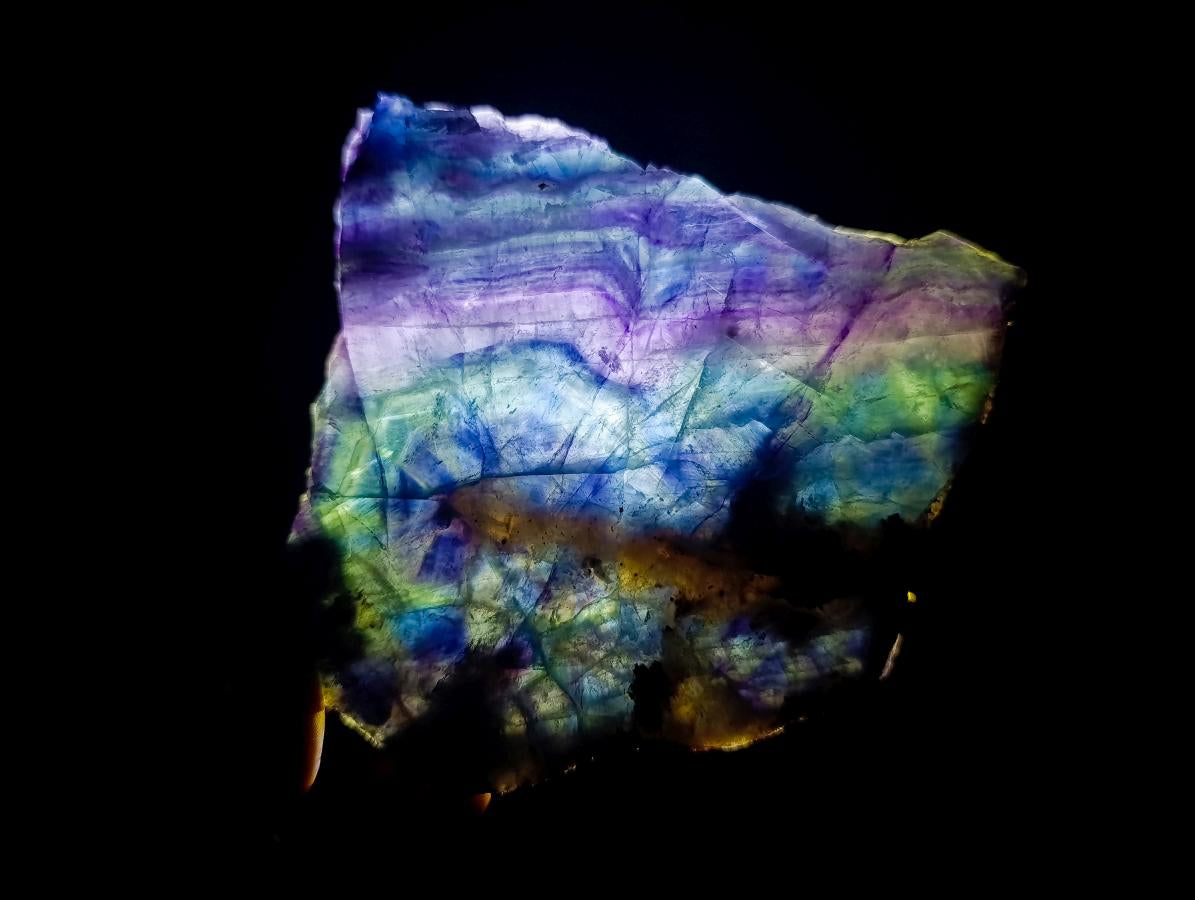 Polished Watermelon Fluorite Slices x 2 From Uis, Namibia – Toprock ...