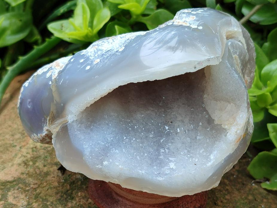 Polished Agates with Crystalline Geodes x 6 From Maintirano, Madagasca ...