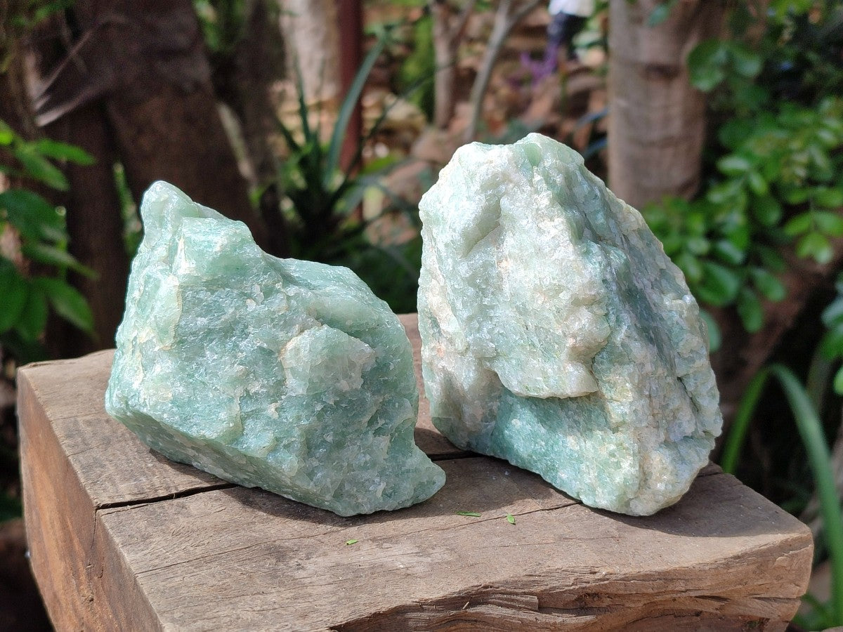 Natural Cobbed Aquamarine Specimens x 4 From Northern Cape, South Afri ...