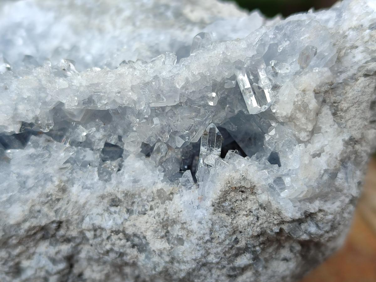 Natural Acicular Ice Blue Celestite Specimen x 1 From Sakoany, Madagas ...
