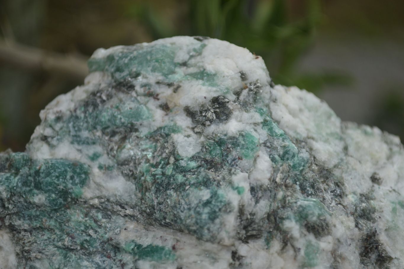 Natural Rare Emerald Mica In Matrix Cobbed Specimens x 3 From Mutoko ...