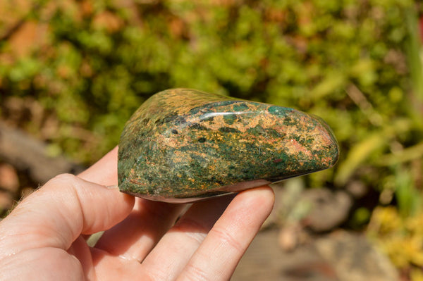 Polished Rare Fluorescent Green Verdite Ruby Corundum Free Forms x 5 ...