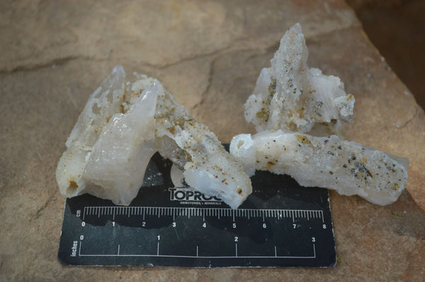 Natural Drusy Quartz Coated Calcite Crystals x 12 From Alberts Mountain ...