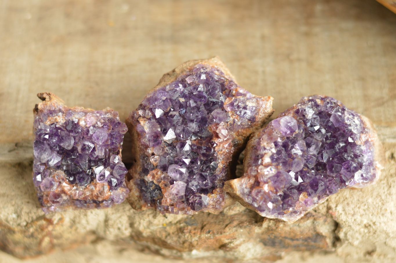 Natural Amethyst & Basalt Geode Specimens x 24 From Zululand, South Af ...