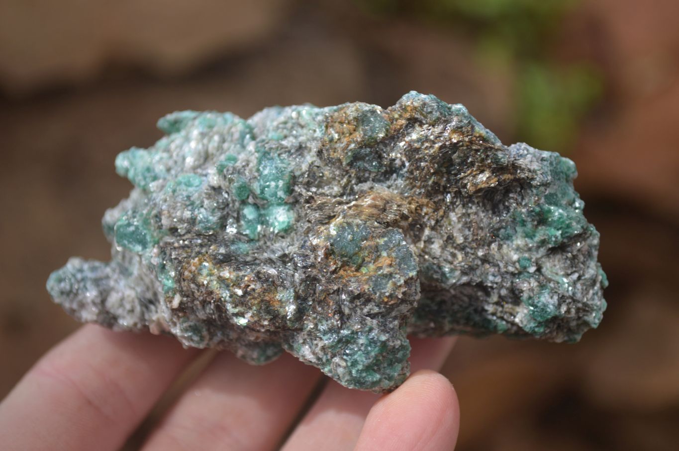 Natural Rare Emerald Mica In Matrix Cobbed Specimens x 6 From Mutoko ...