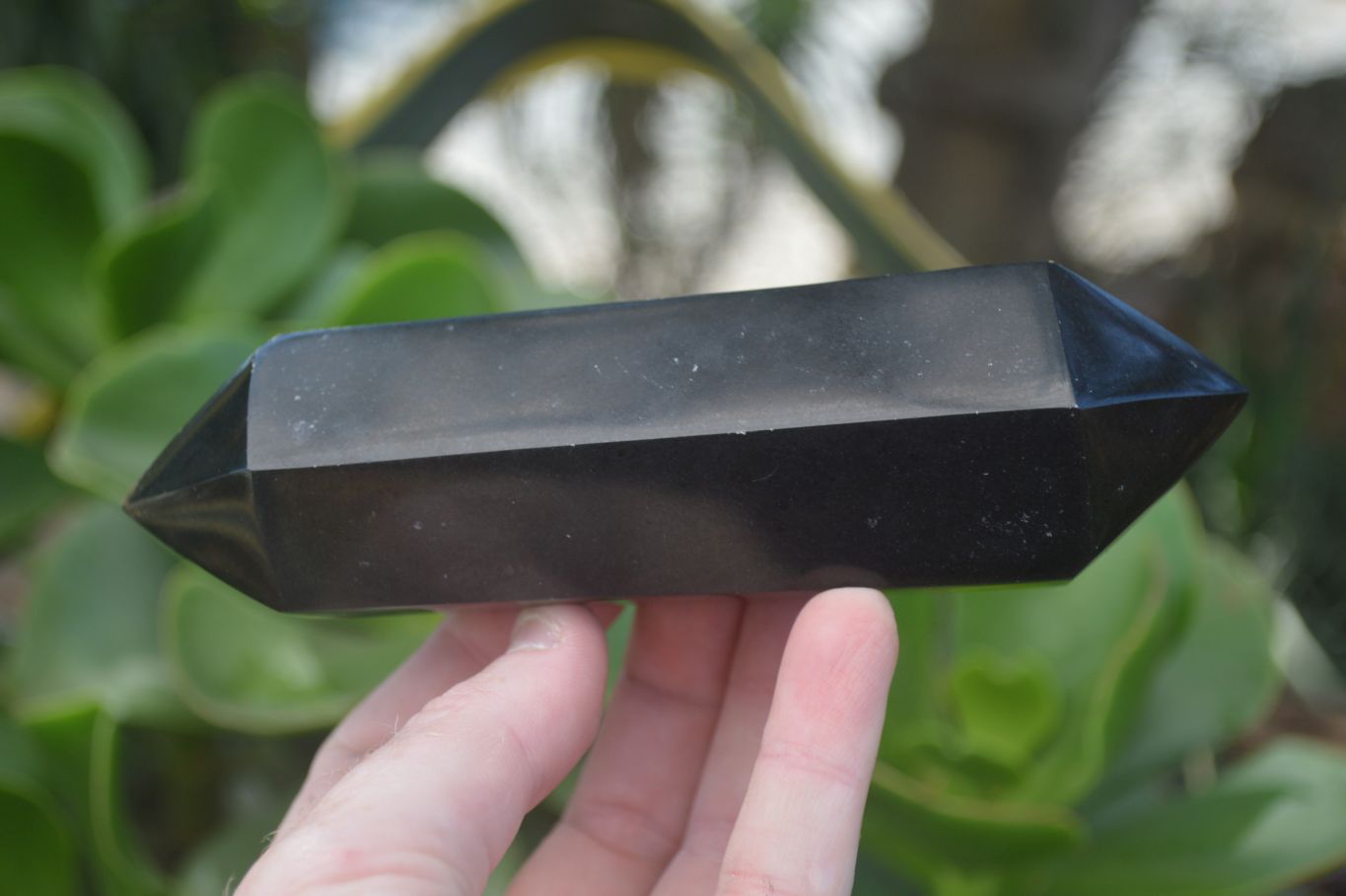 Polished Double Terminated Black Basalt Points x 3 From Antsirabe, Mad ...