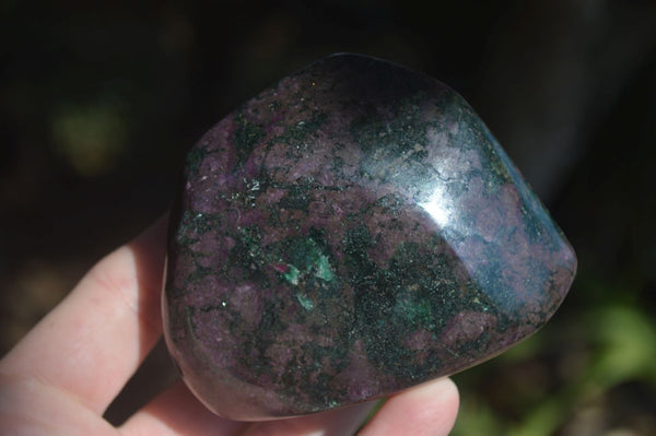 Polished Fluorescent Ruby Corundum In Chrome Verdite Free Forms x 5 ...