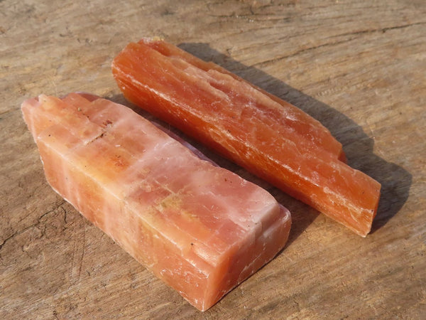 Natural New Sunset Orange Calcite Specimens x 24 From Spitzkop, Namibia ...