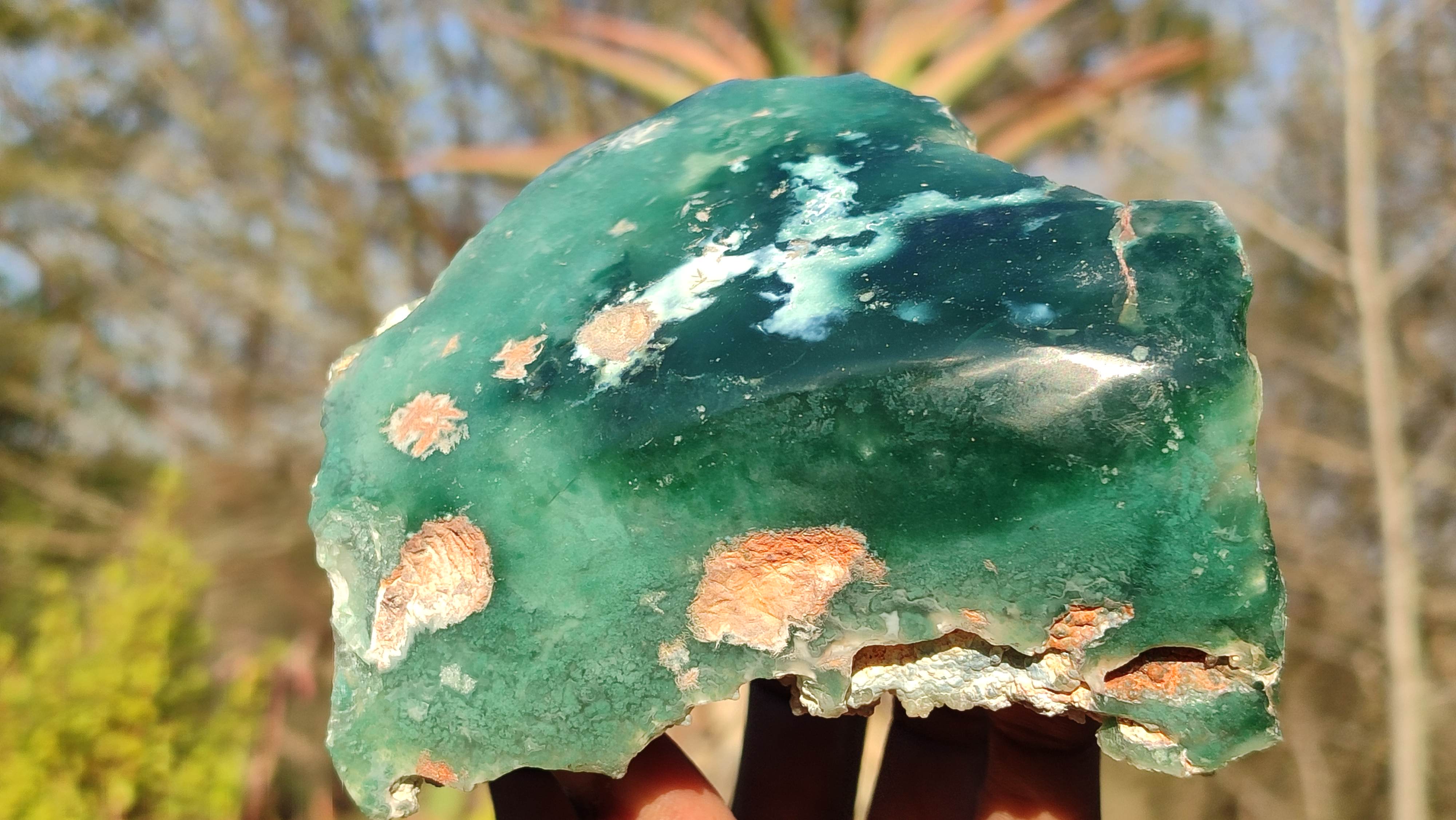 Polished On One Side Emerald Mtorolite Plates x 6 From Mutorashanga, Z ...