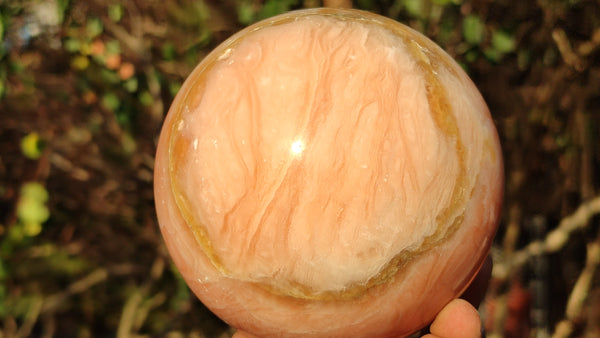 Polished Orange Twist Calcite Sphere x 1 From Maevantanana, Madagascar ...