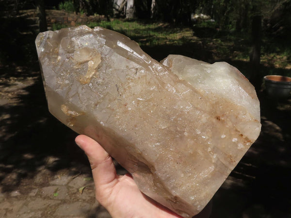Natural Half Polished Quartz Crystal (Cut To Stand) x 1 From Angola ...