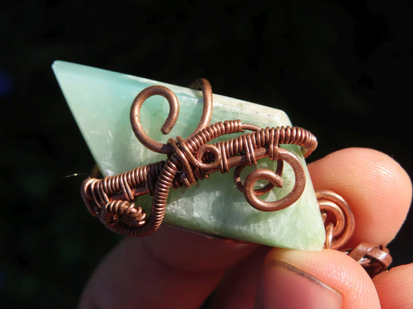 Hand Made Copper Wire Art Mixed Pendants x 6 From Southern Africa ...