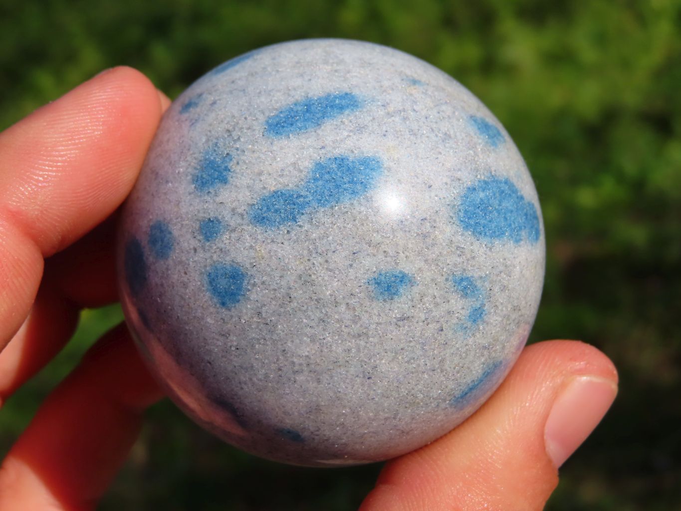 Polished Blue Spotted Spinel Spheres x 6 From Madagascar – Toprock ...