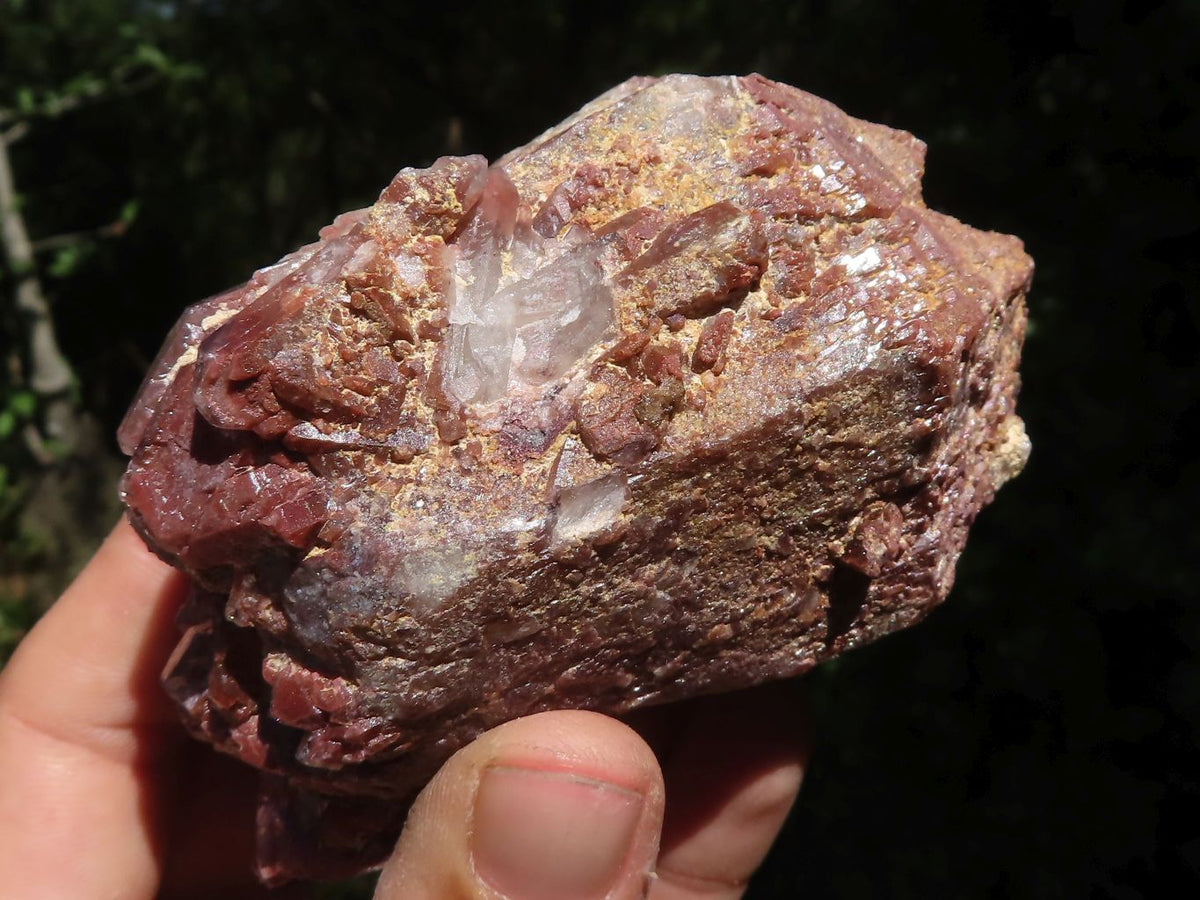 Natural Red Hematite Quartz Specimens x 6 From Karoi, Zimbabwe ...
