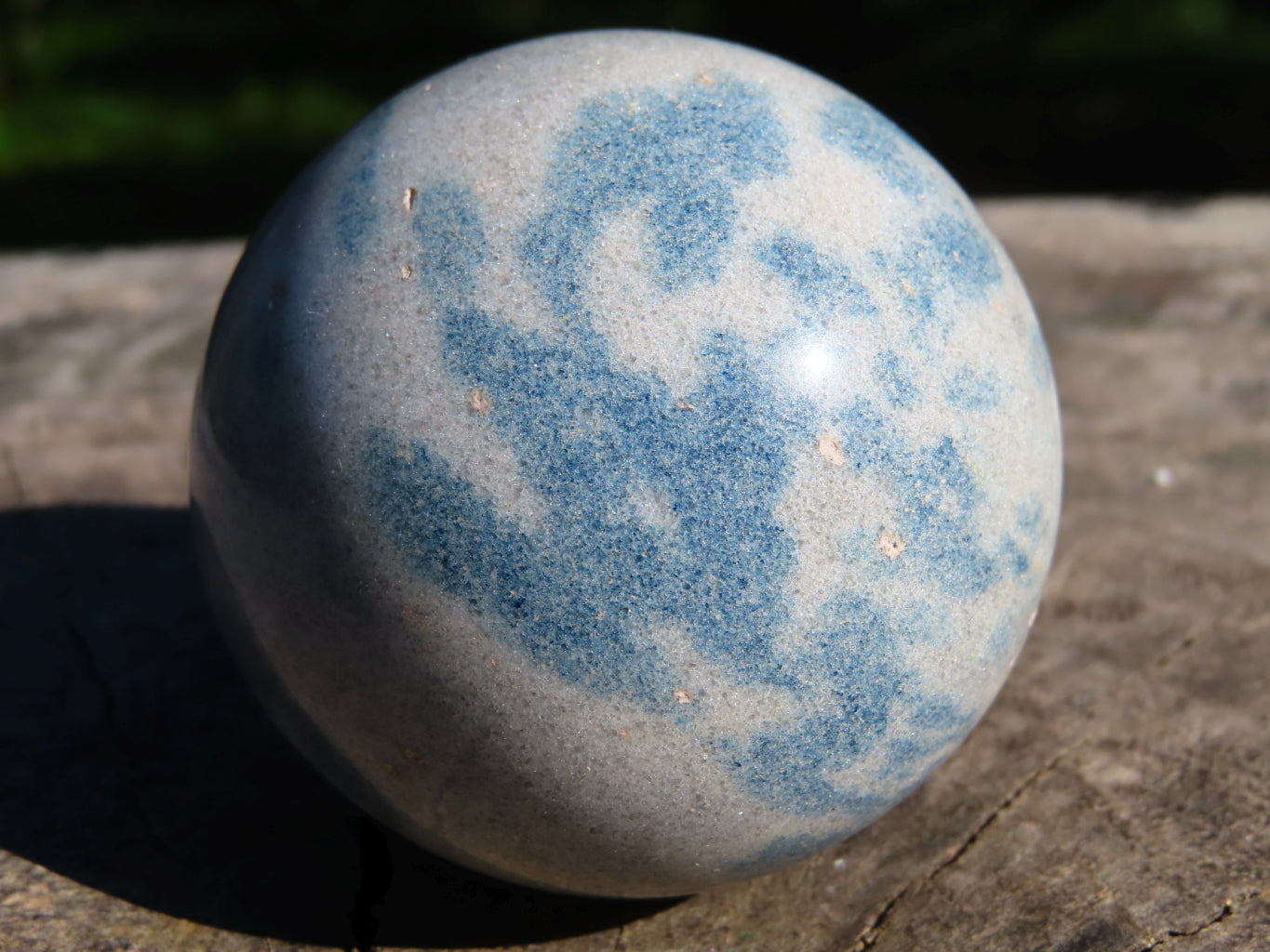 Polished Blue Spinel Spotted Quartz Spheres x 6 From Madagascar ...
