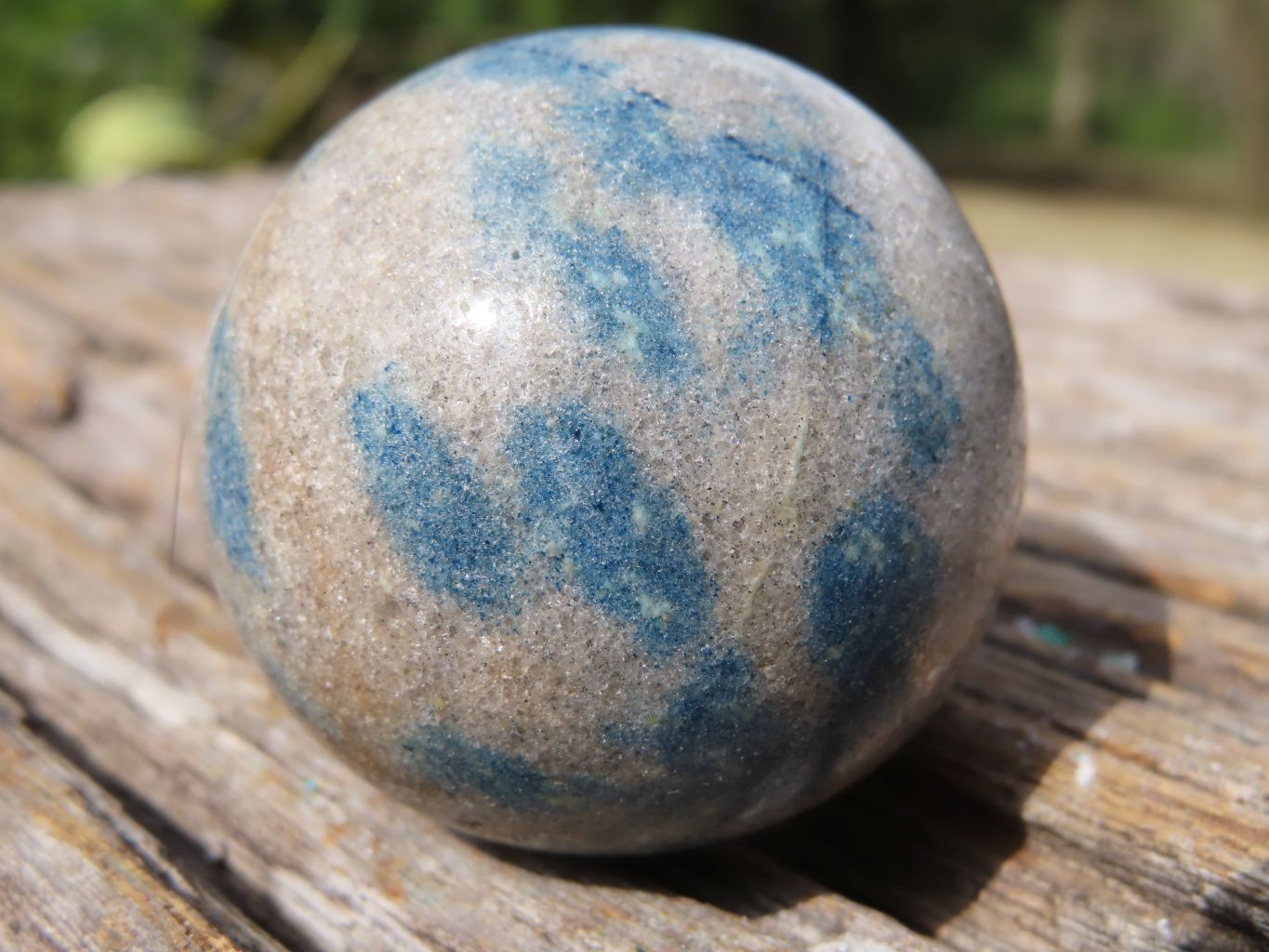 Polished Blue Spinel Spotted Quartz Spheres x 12 From Madagascar ...