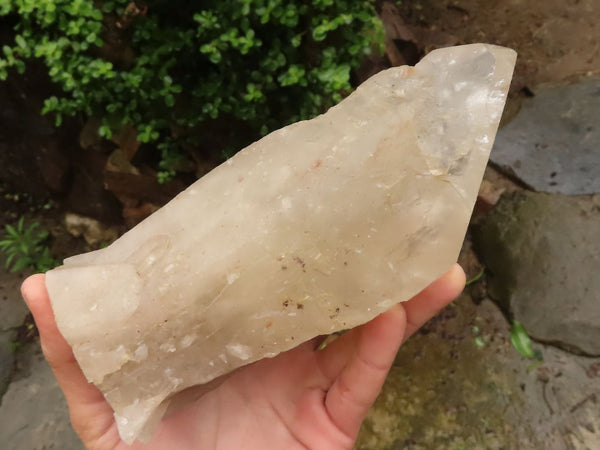 Natural Large Semi Polished Quartz Crystal (Cut To Stand) x 1 From ...