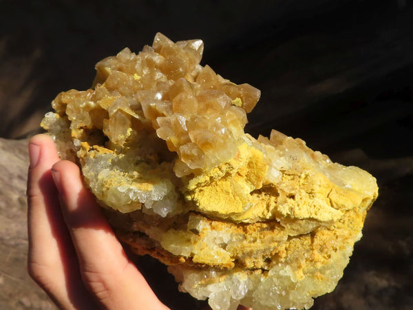 Natural Limonite Quartz Clusters x 5 From Solwezi, Zambia | Toprock ...