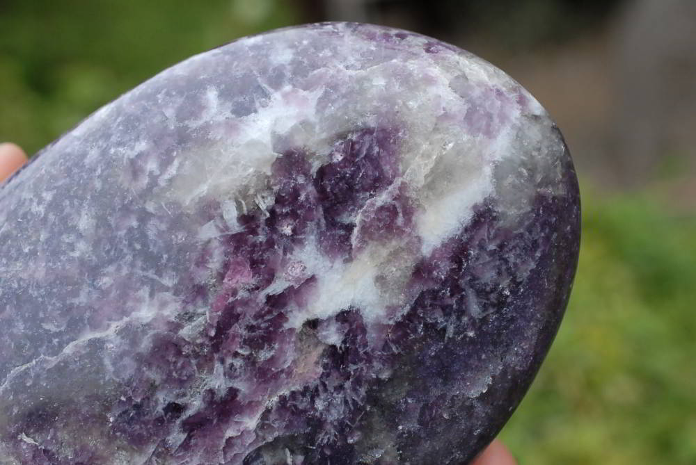 Polished Lepidolite with Pink Rubellite Standing Free Forms x 2 From A ...