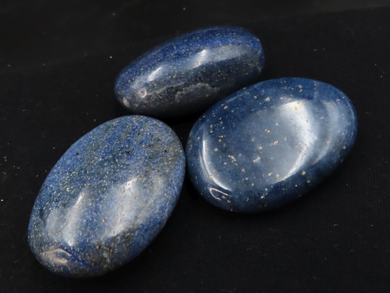 Polished Lazulite Palm Stones x 12 From Madagascar – Toprock Gemstones ...