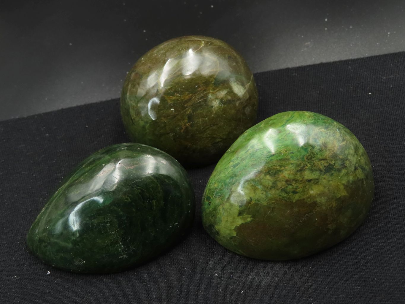 Polished Verdite Free Forms x 6 From Zimbabwe